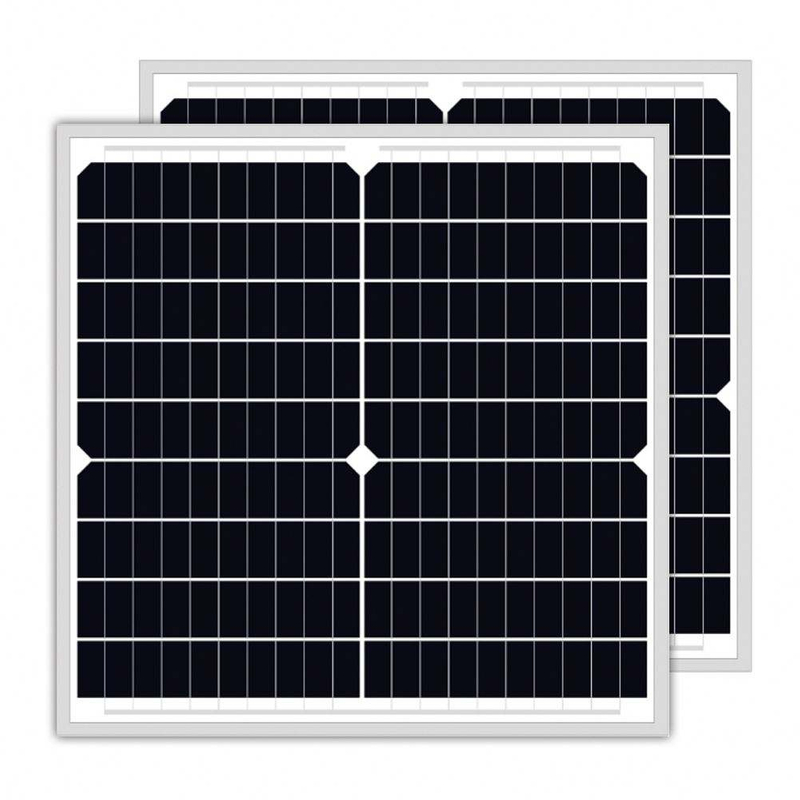 20W 166mm Full Black Mono Crystalline Solar Panels Mono Crystalline ...